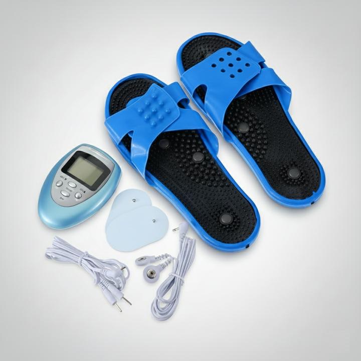 Digital Electronic Pulse Foot Massager with Acupuncture Slippers TENS ...
