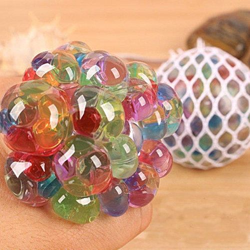 Magic Colour Changeable Grape Mesh Squish Ball Stress Release Playing ...