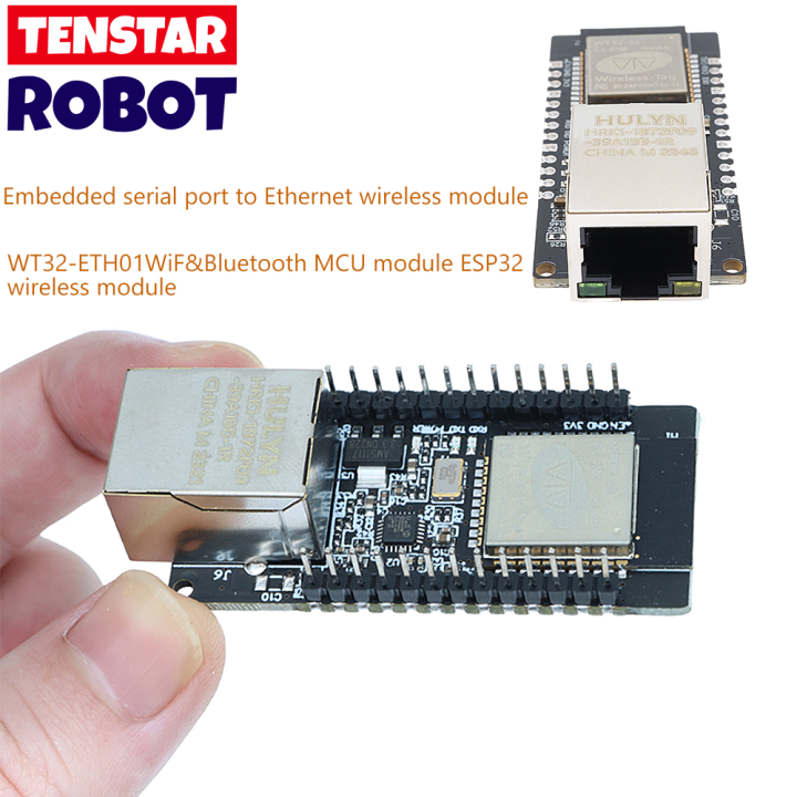 Wt32 Eth01 Embedded Serial Port Networking Bluetooth Compatible Ethernet Wifi Combo Gateway Mcu