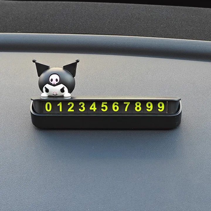 Sanrio Car Parking Sign Hidden Temporary License Plate Cute Hello Kitty ...