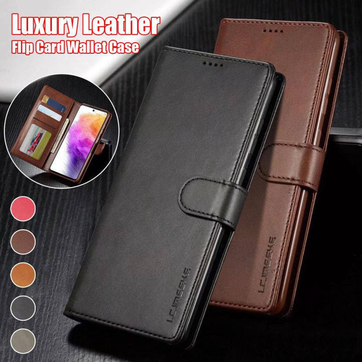 LC.imeeke Flip Card Slot Leather Wallet Case for Samsung Galaxy A56 A36 A26 A16 A06 A55 A54 A53 ...