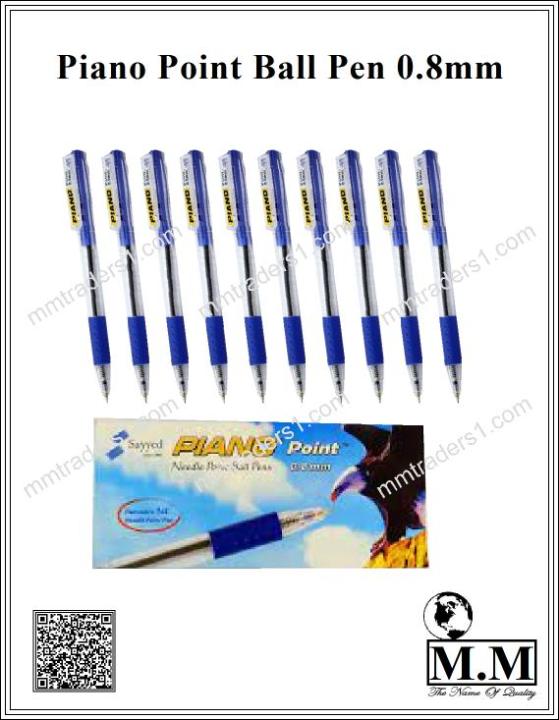 Piano Point Ball Pen 0.8 mm Tip (Pack of 30 Pcs) | Daraz.pk