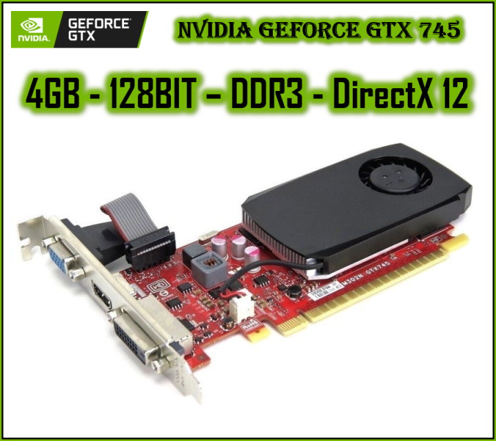 NVIDIA GeForce GTX 745 (4GB 128BIT DDR3) GRAPHIC / VGA / GAMING CARD ...