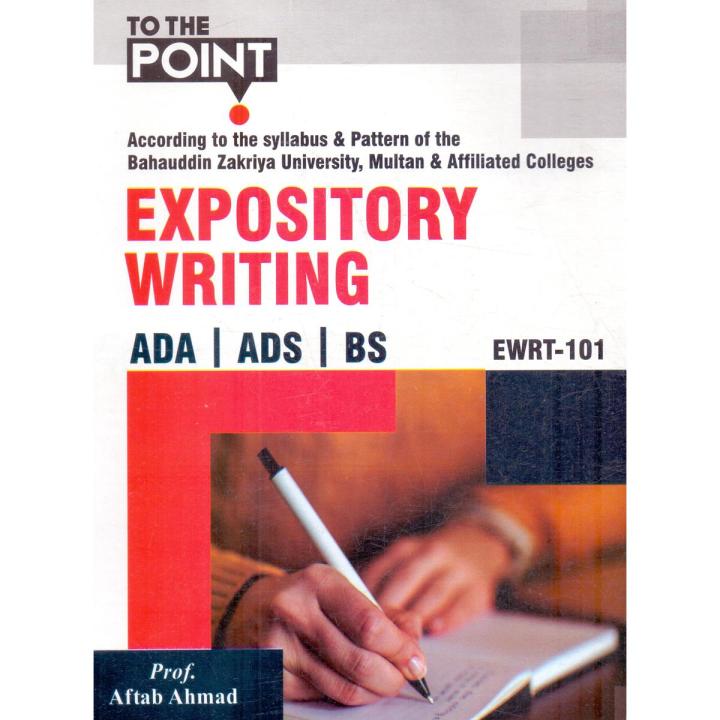 To the Point Expository Writing (ADA/ADS/BS) EWRT 101 | Daraz.pk