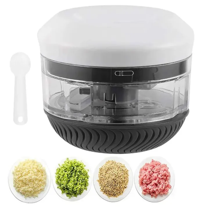 Mini Food Chopper, Portable Blender and Mincer, Manual Food Processor ...