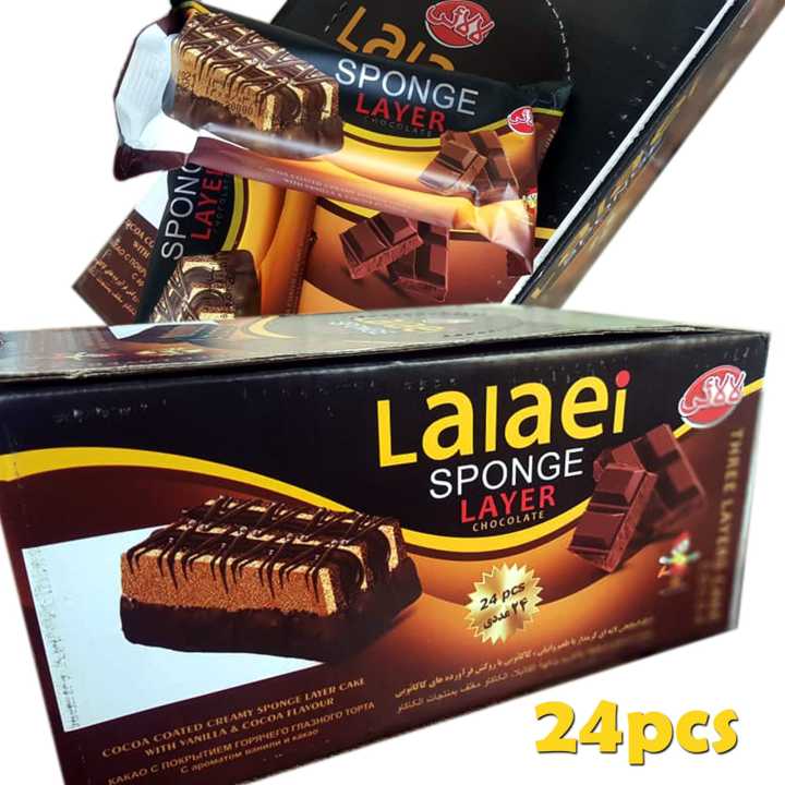 UK LALAEI 24 Cake imported, Lalai spong layer/Chocklet 3 Layer Cake, 1 pack lenght is15 CM ...