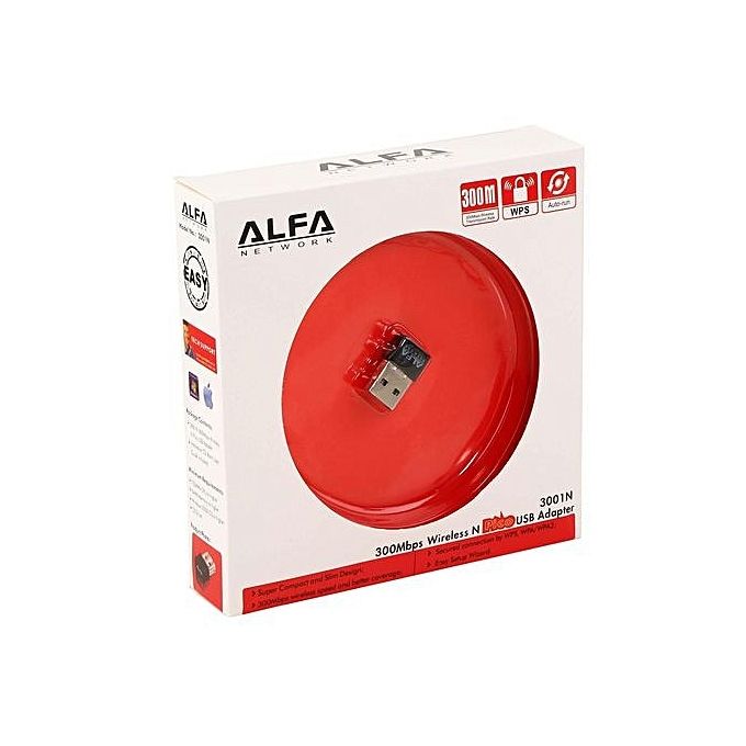 Alfa Mini Wifi Adapter/Catcher 300-Mbps Alfa Usb LAN Card For Computer Laptop | Daraz.pk