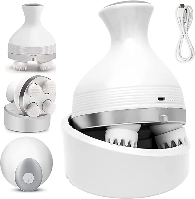 Electric Head,Scalp Massager | Rechargeable Head Kneading Massage ...