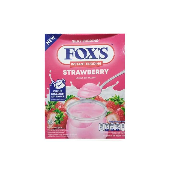 Fox's Instant Pudding Milk Strawberry Flavor 160 Gram | Daraz.pk