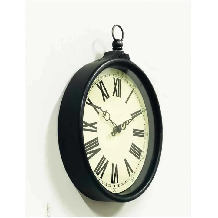Vintage Oval Shape Wall Clock | Daraz.pk