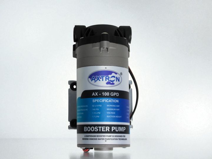Axtron 100GPD Diaphragm Booster Pump for Domestic RO Water Filter ...