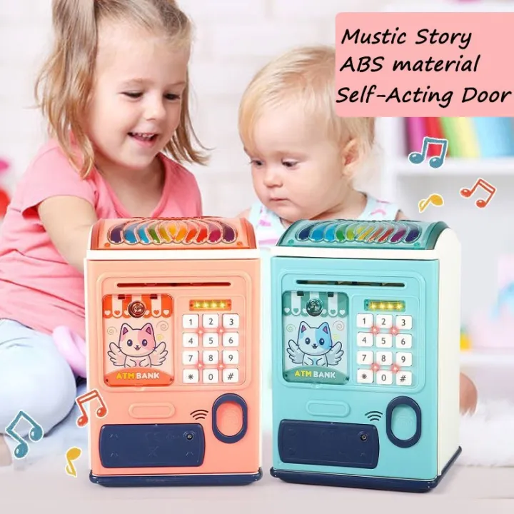 Piggy Bank, Money Bank, Coin Bank, Money Saving Box, ATM Bank for Kids ...