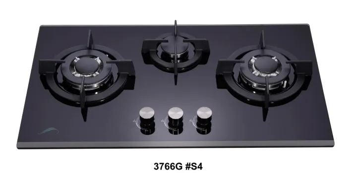 Signature Hob 3766G#S4: 3-Burner Tempered Glass Built-in Hob with Auto ...