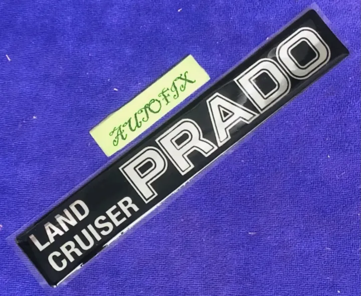 Toyota Land Cruiser Prado Rear PVC Sticker Black 09 Inches (Local) 01 ...