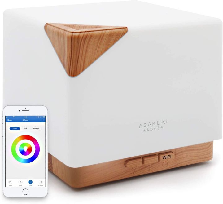 Premium Quality Aroma Diffuser with Wi-Fi and 7 LED Light Colors ...