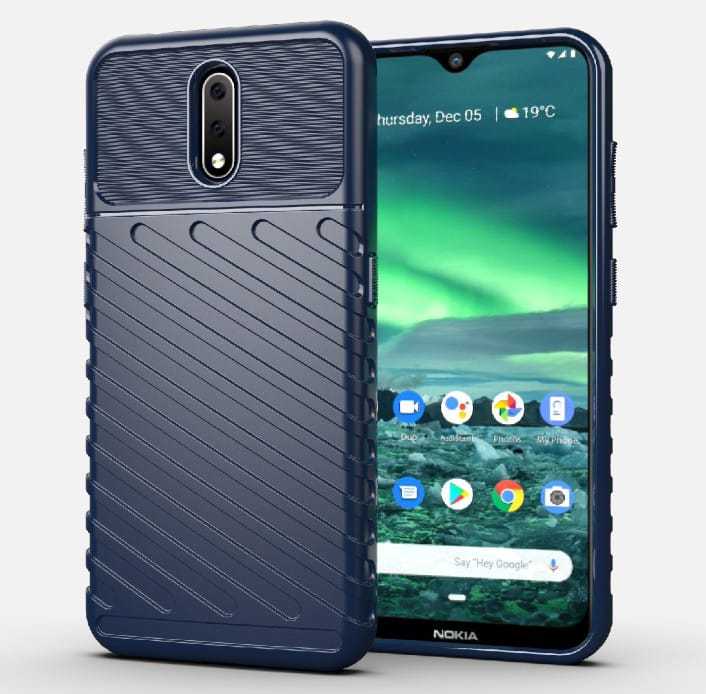 Nokia 2.3 Carbon Fiber Brush Texture Antishock Drop Resistance Armored ...