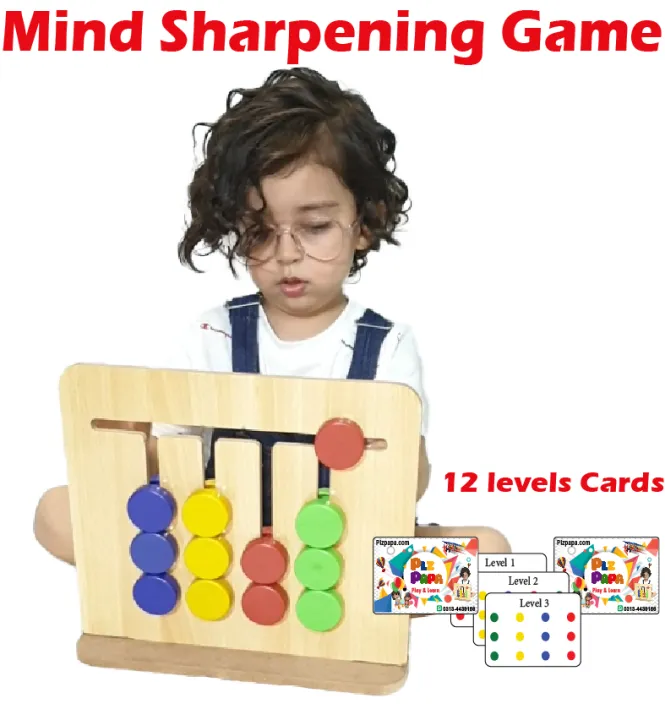 Mind sharpening Game Educational toys Montessori toys for 2 year old and Above Kids toy Puzzle game Daraz.pk
