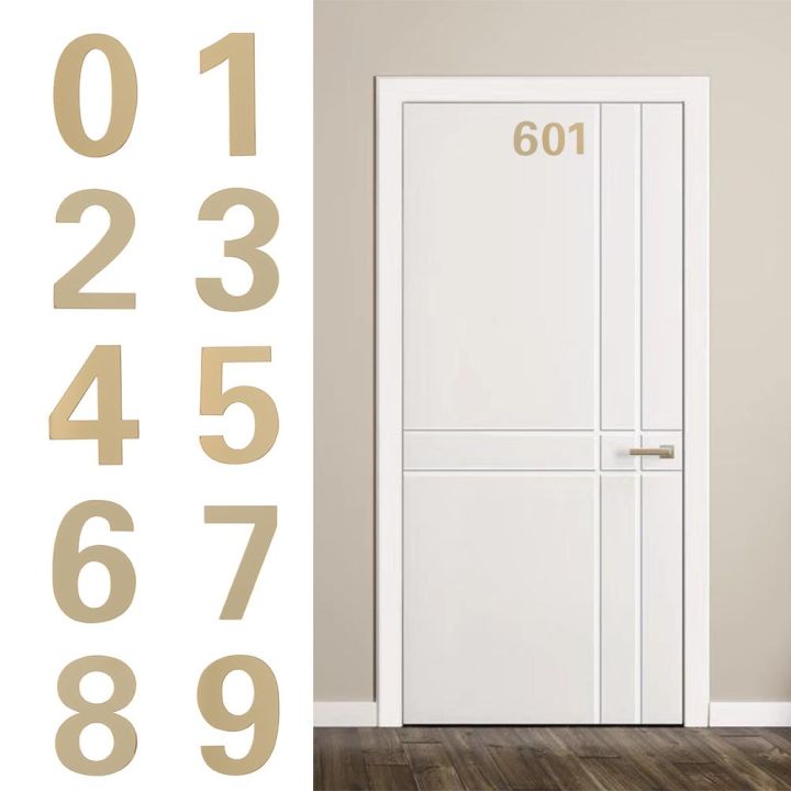 1Pcs Home Door Label Self-adhesive Door Numeral Plaque House Drawer ...