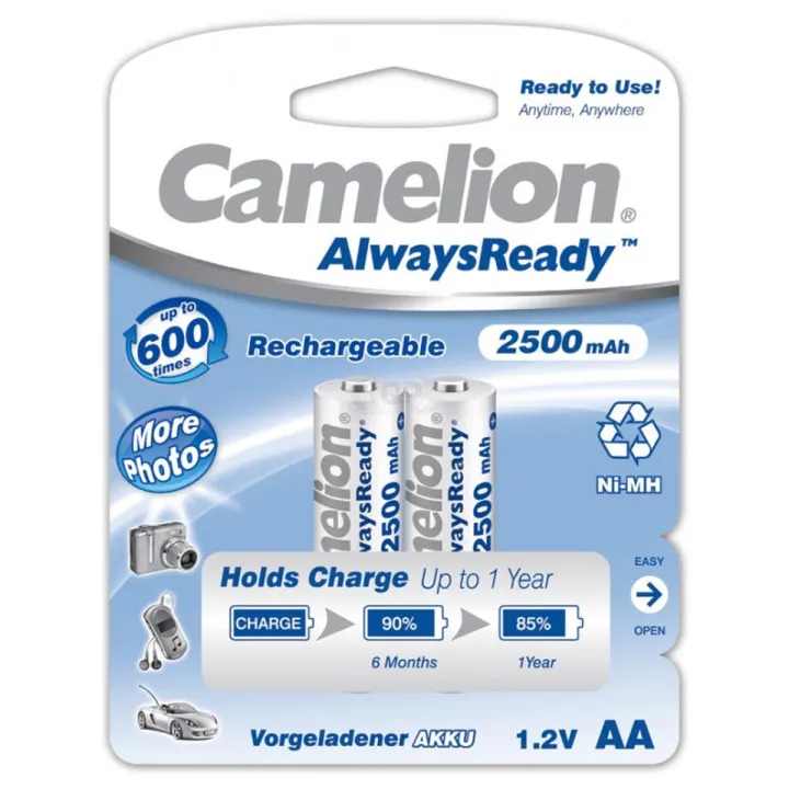 Original Camelion 2500mAh Rechargeable 2 AND 4 cell pack battery with ...