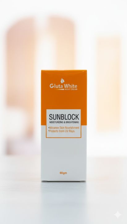White Sunblock | Moisturizing & Brightening Sunscreen SPF 60++ for Face ...