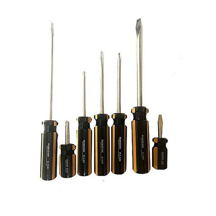 7 PCs Screw Driver Set - highly professional full size - Rubicon | Daraz.pk