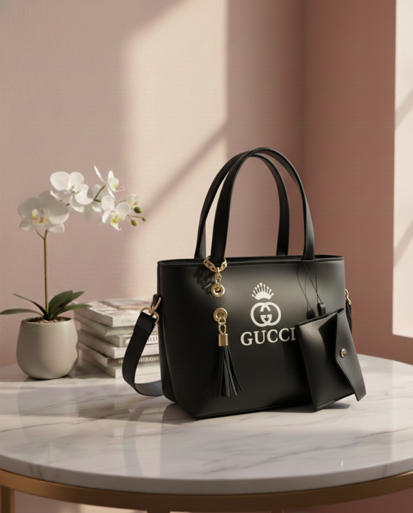Luxury 2-in-1 Handbag Set (Main Tote + Matching Pouch) New Korean Style ...