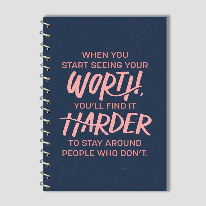 Spiral Notebook - Motivational Quote Theme | Daraz.pk