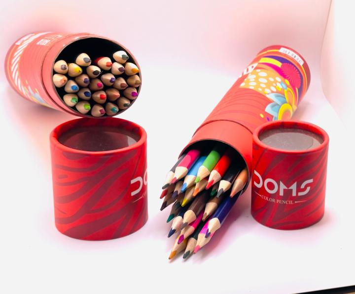 24 Color Pencils in Round Box | Smooth Drawing & Sketching | Non-Toxic ...