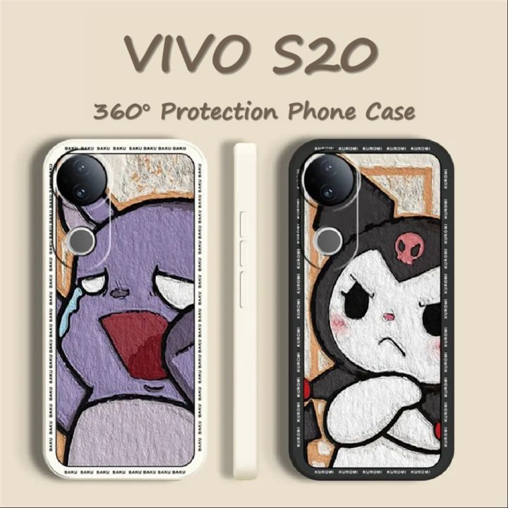 High quality For VIVO S20 Case Silicone Full Cover Black Phone Case ...