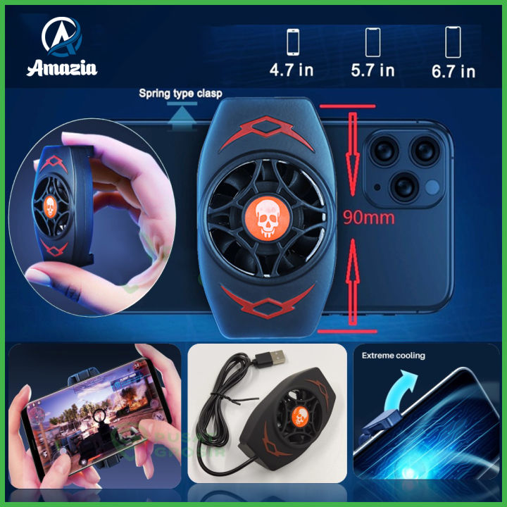 X13 Mobile Phone Cooler with Powerful Wind Turbine Fan, Portable ...