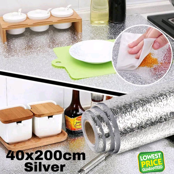 Self Adhesive Aluminium Foil Sticker Roll for Kitchen | Daraz.pk