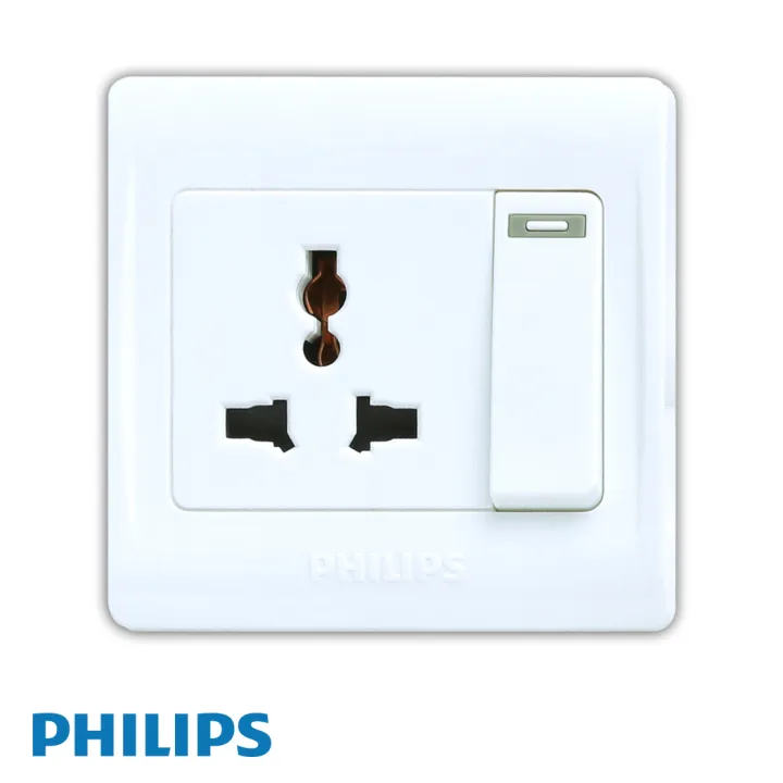 Philips - Eco Q2 Universal Socket 13A with Switch | Daraz.pk