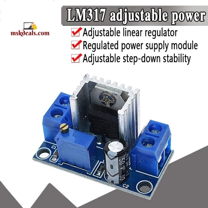LM317 Adjustable Voltage Regulator Power Supply LM317 DC-DC Converter ...