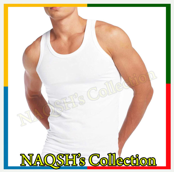 Men's Sando Banyan - Original Export Quality Cotton Vest - White Sando ...