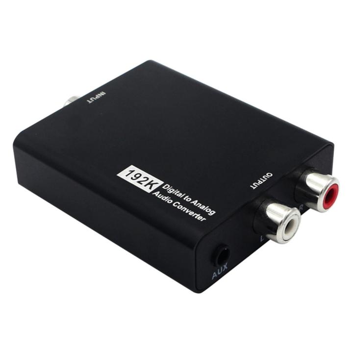 Audio DAC Noise-free Digital Coaxial to Analog Audio Converter Adapter ...