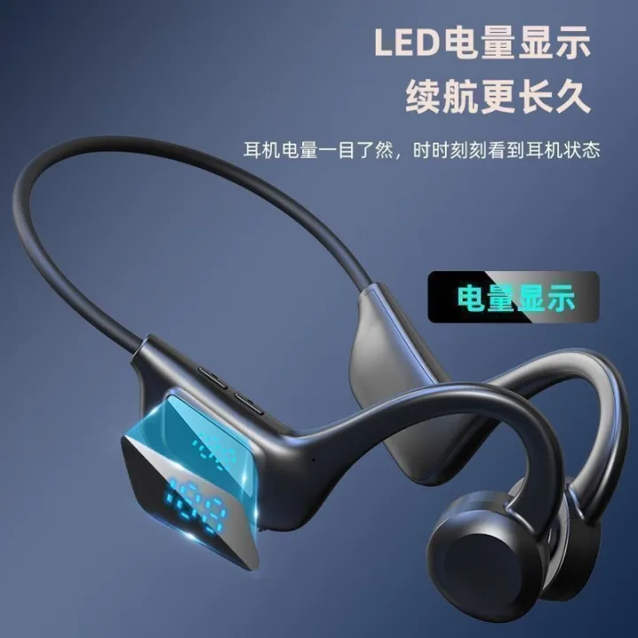 The new cross-border BY33 bone conduction Bluetooth headset has a long ...