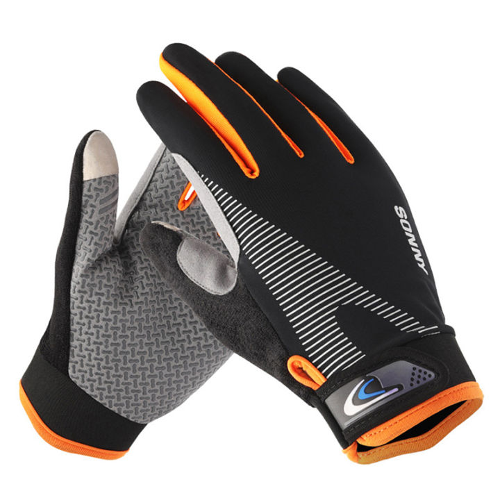 Unisex Bike Bicycle Gloves Full Finger Touchscreen MTB Gloves ...