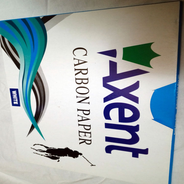 Axent Carbon Paper 21 X 33 cm 80 sheets Packet - White Color - Art # SS - White Carbon - 006 ...