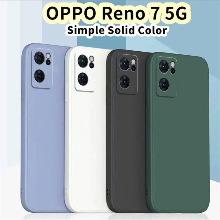 Original For OPPO Reno 7 5G Silicone Full Cover Case Stain resistant ...