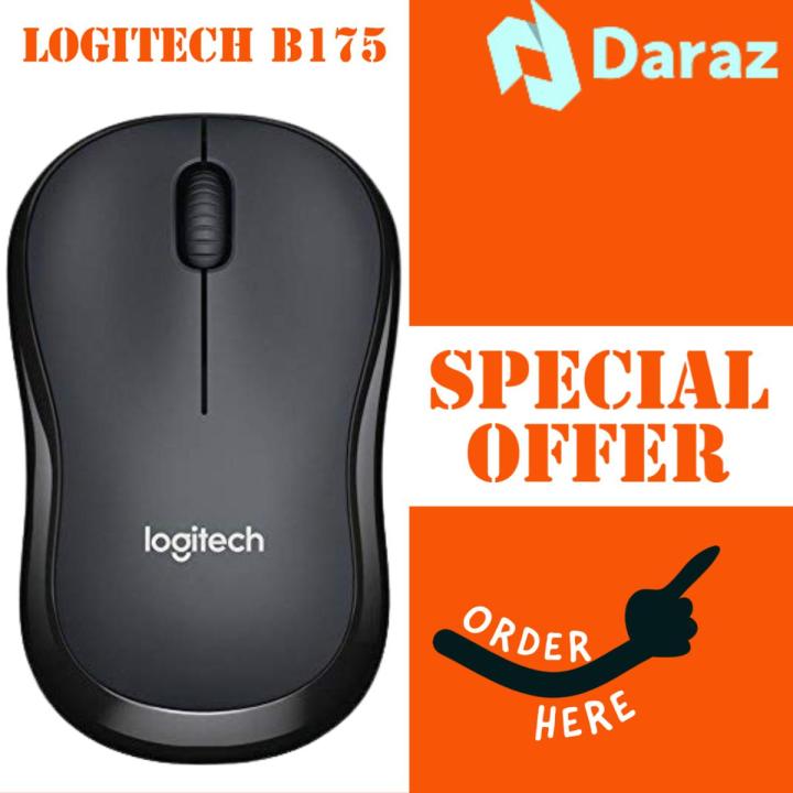 Logitech B175 Wireless Mouse (Black) | Daraz.pk