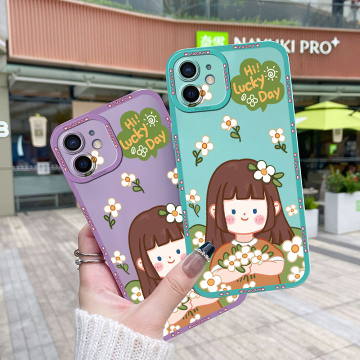 dienya Case For Xiaomi Poco X3 NFC Case Cartoon Cute Girl Pattern Thin ...