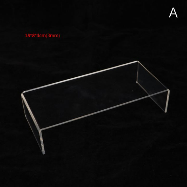 U-shaped Clear Acrylic Display Riser Stand Jewelry Display Shelf ...