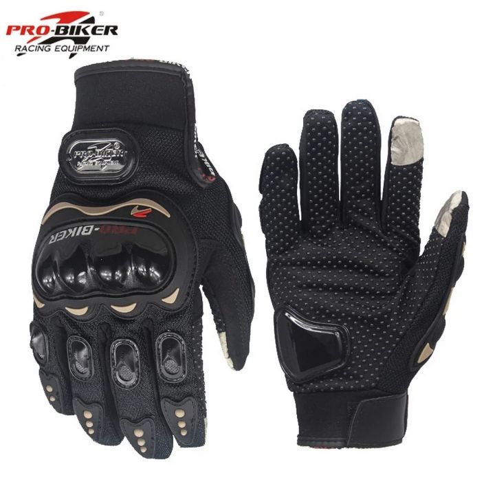 Pro Biker Gloves MCS-01C Mobile Friendly Black Size XXL | Daraz.pk