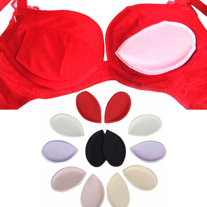 Breathable Water Drop Push-up Support Thicker Lift Up Swimsuit Breast ...