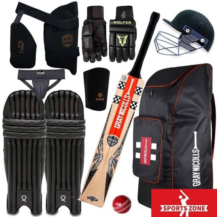 Gray Nicolls Hard Ball Cricket Kit for Adults - Set of 9 High Quality ...
