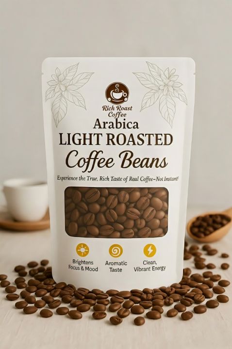 Light Roasted Arabica Coffee Beans -100g | Roasted Coffee Beans Light ...