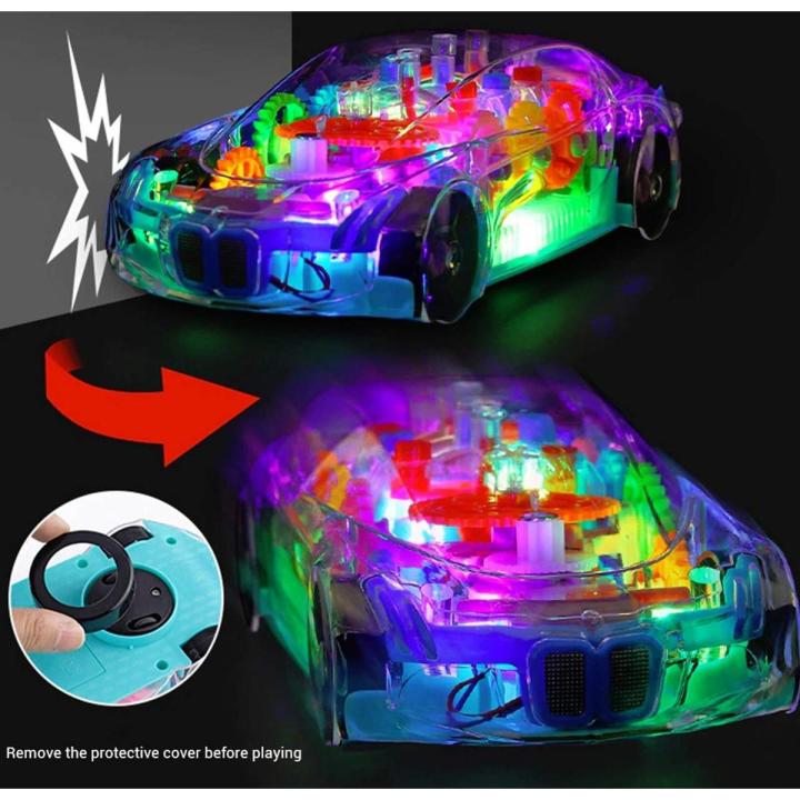 Racing Car Toy With 3D Flashing LED Lights Musical Car for Kids | Daraz.pk