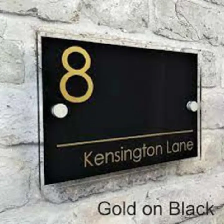 Customize house name plate for your modern home 12*6 inch dimension ...