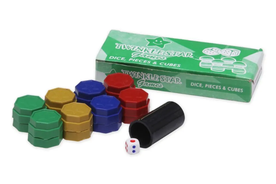 Ludo Goti Set with Dice and Cube Ludo 16 Gotties Set Ludo Gotes Daraz.pk