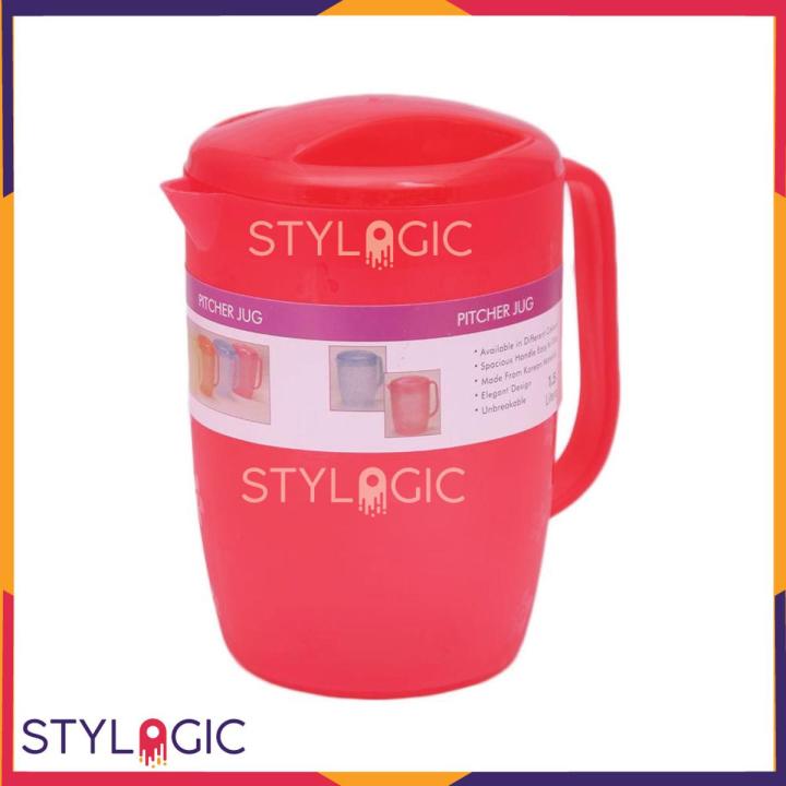 Omega Plastic Pitcher With Lid 1.5 L | Daraz.pk